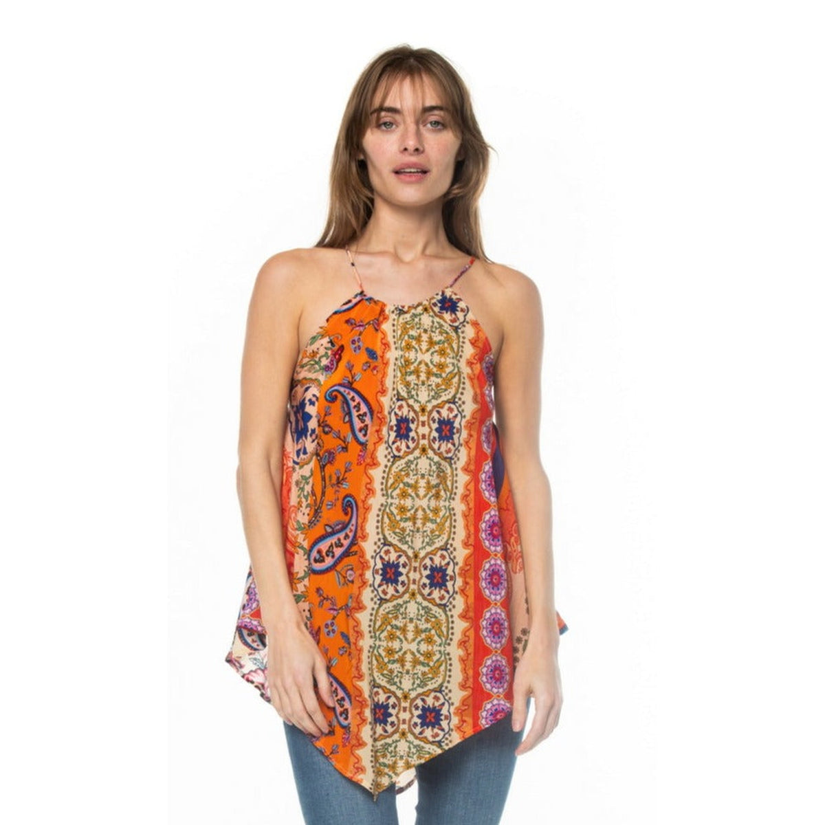 Meg Tangerine Top – Tolani